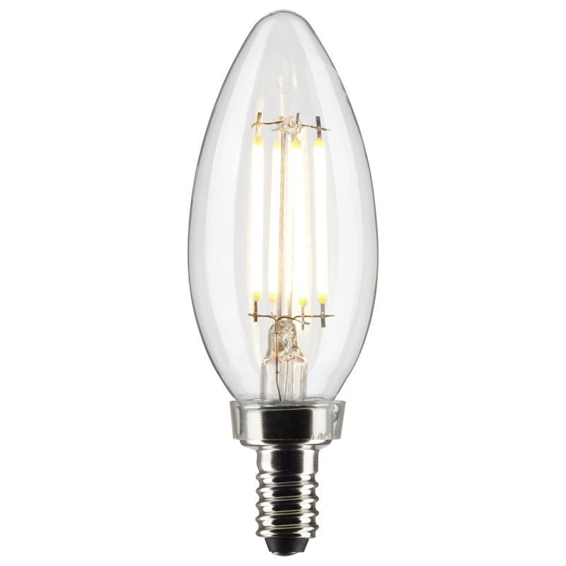Satco 30 Watt Equivalent B11 E12/Candelabra Dimmable LED Bulb | Wayfair